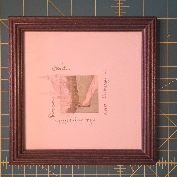 D. Morgan | Art | D Morgan Miniature Framed Art | Poshmark